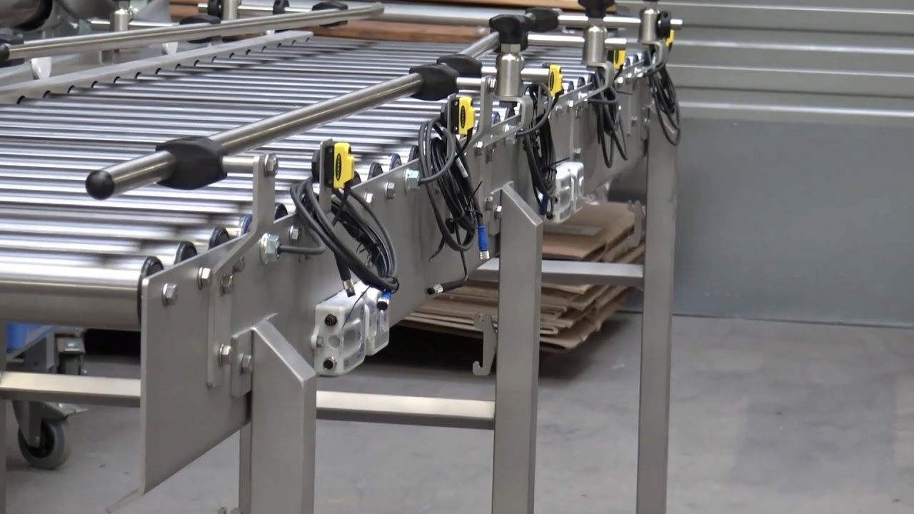 Palettenrollenförderer mit Kettenantrieb - Roltrax